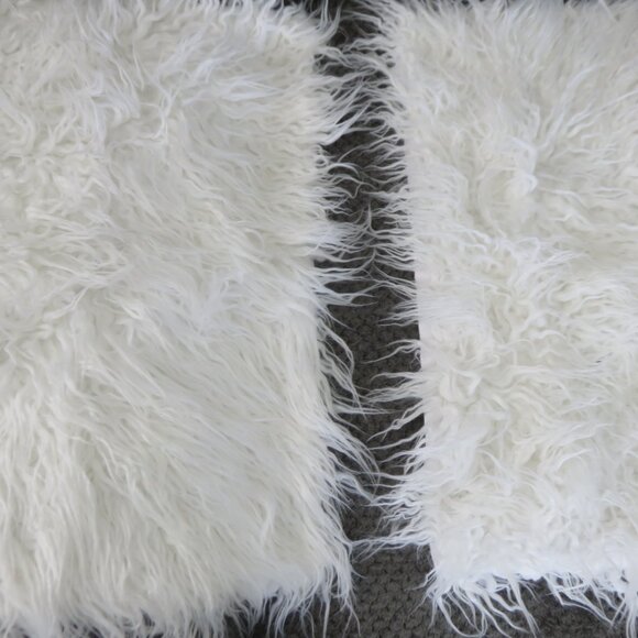 Other | L Phantoscope White Fuzzy Pillow Covers Set Of 2 | Poshmark